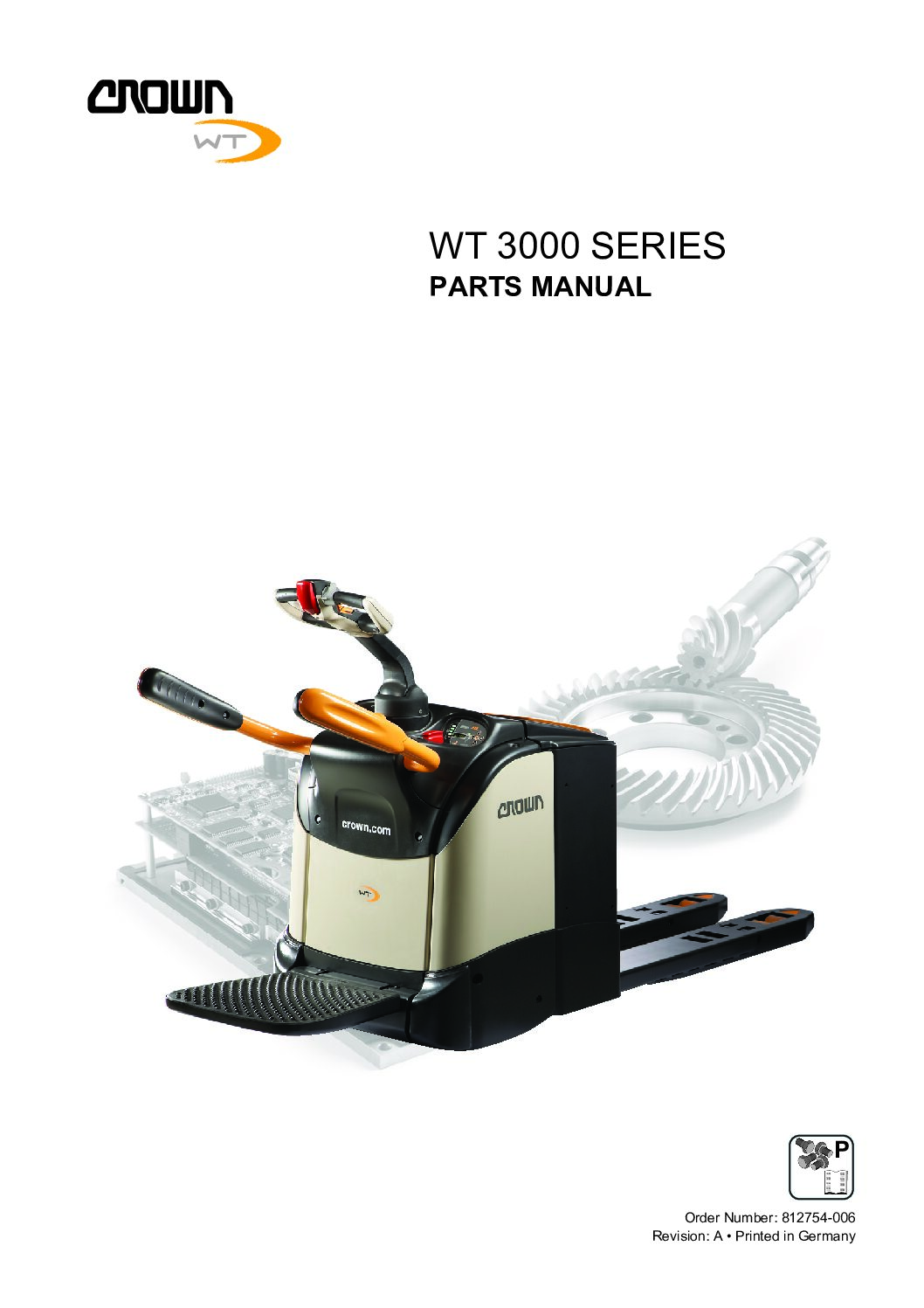 Crown WT3000 Manual | Forklift Service Manual | Parts Catalog