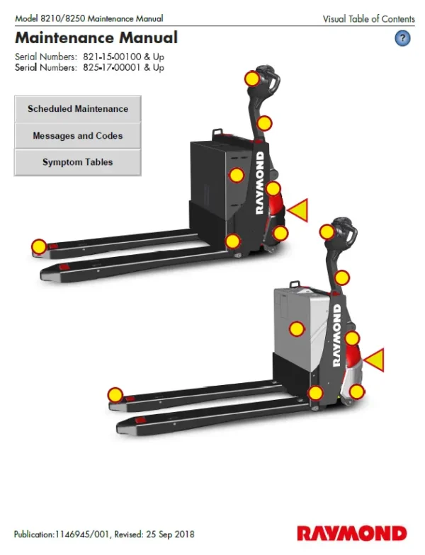 Raymond 8210 Manual for Service & Maintenance