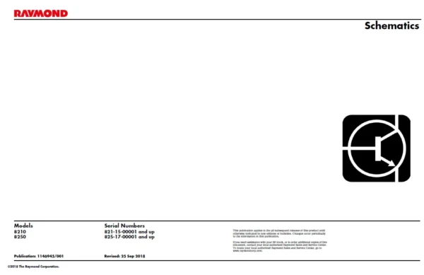 Raymond 8210 Manual for Service & Maintenance