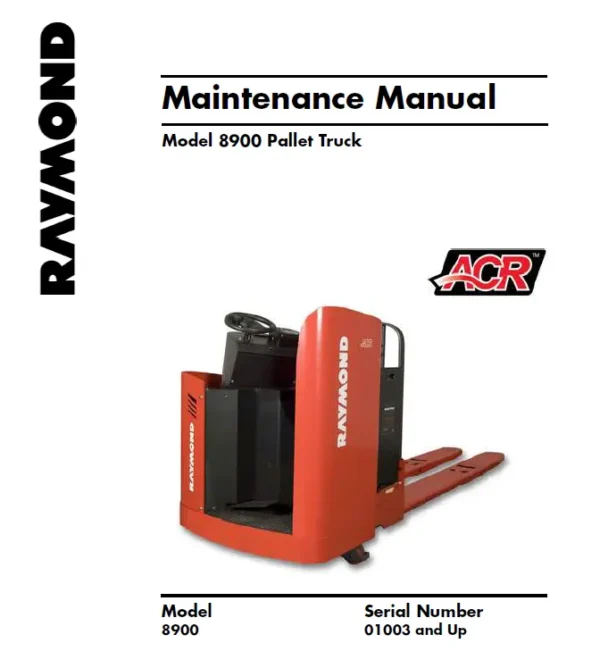 Raymond 8900 Pallet Truck Manual | PDF Download
