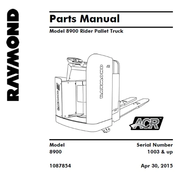 Raymond 8900 Pallet Truck Manual | PDF Download